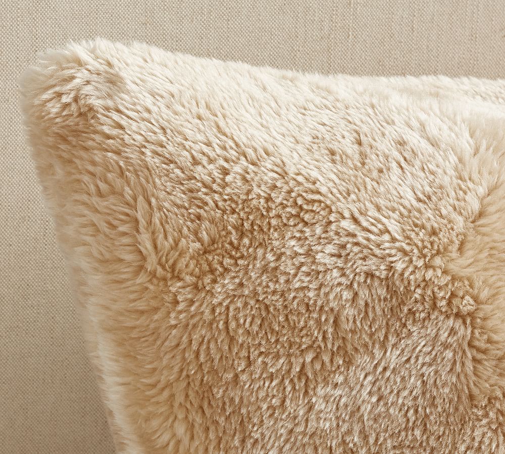 Faux Fur Lumbar Sham | Pottery Barn