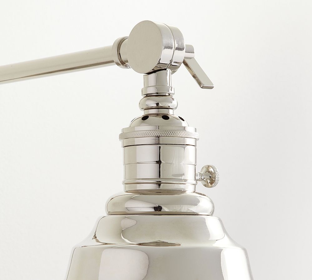 Curved Metal Bell Plug-in Articulating Sconce | Pottery Barn