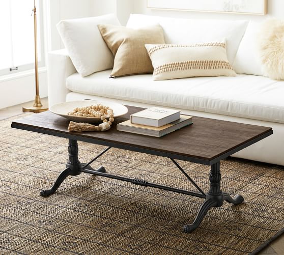 Rae Rectangular Wood Coffee Table | Pottery Barn