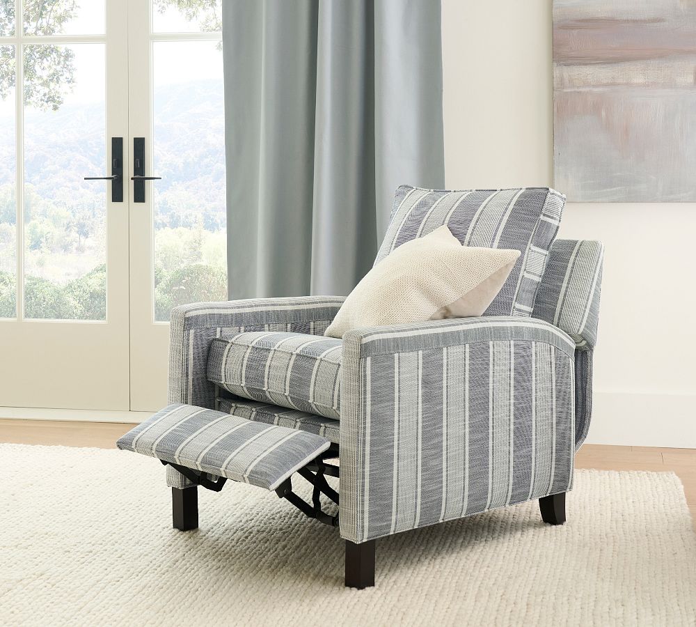 Tyler Square Arm Upholstered Recliner | Pottery Barn
