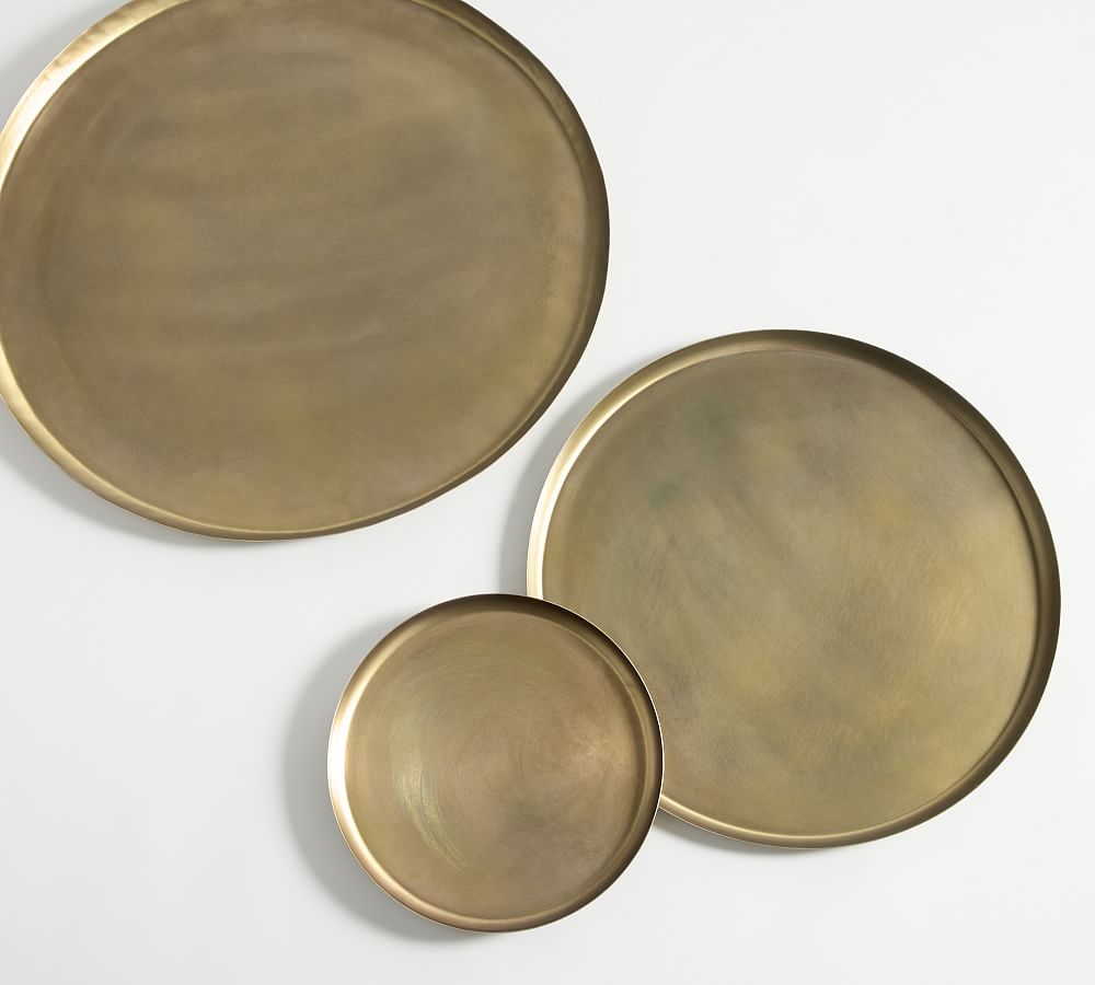 Brass Handcrafted Metal Nesting Trays | Pottery Barn