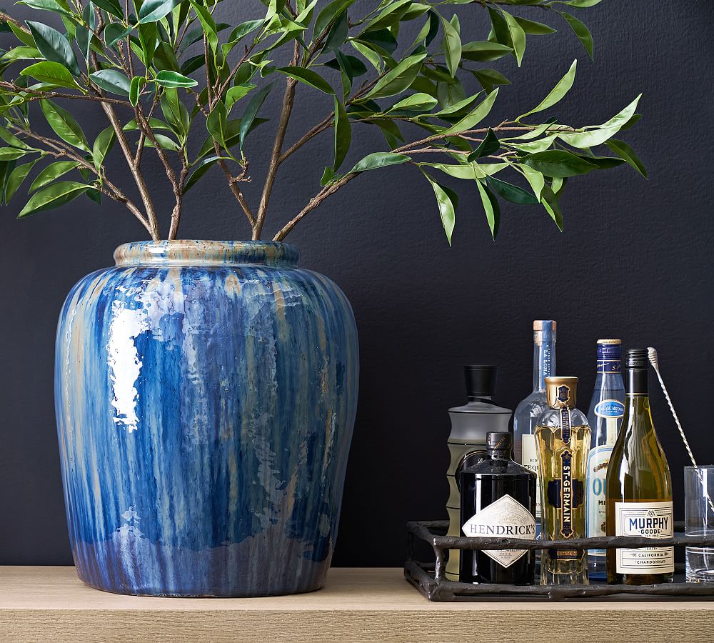 Rustic Blue Vases | Pottery Barn