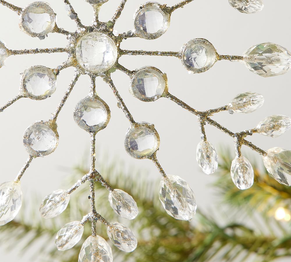 Delicate Jeweled Snowflake | Pottery Barn