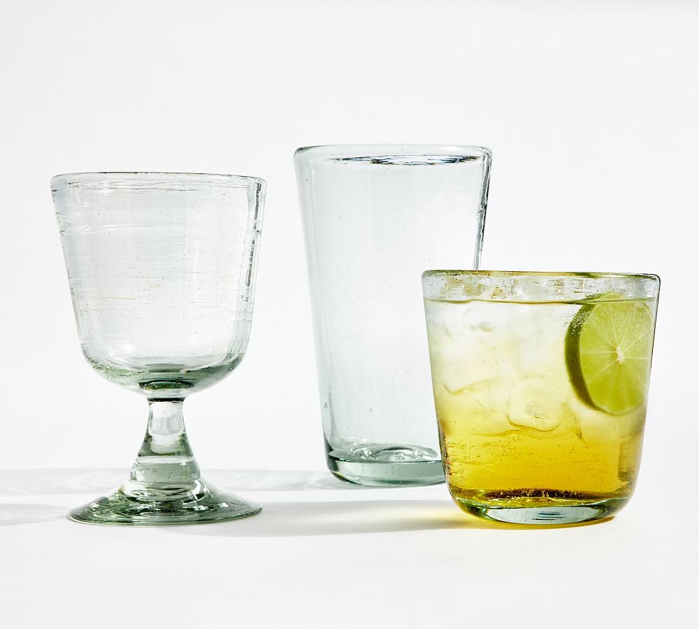 Jax Handcrafted Recycled Glassware Collection | Pottery Barn