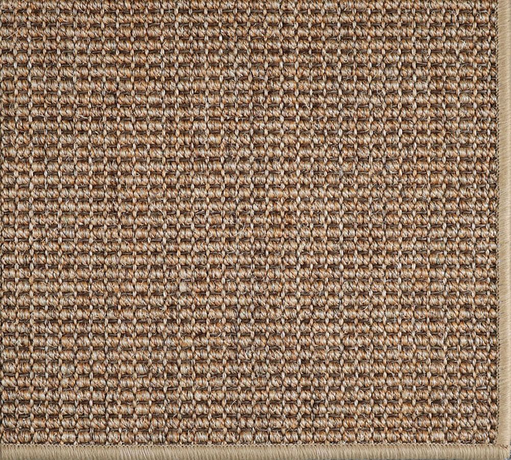 Custom Boucle Serged Sisal Rug | Pottery Barn