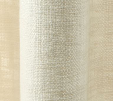 Faye Textured Linen Curtain | Pottery Barn