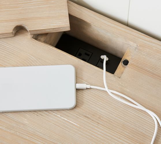 Folsom Storage Cabinet with USB | Pottery Barn