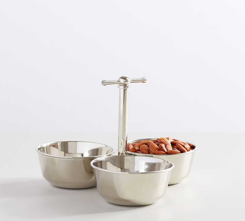 Harrison Stainless Steel Condiment Server | Pottery Barn