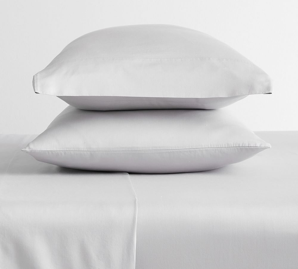 PB Organic 350-Thread-Count Sateen Pillowcases - Set of 2 | Pottery Barn