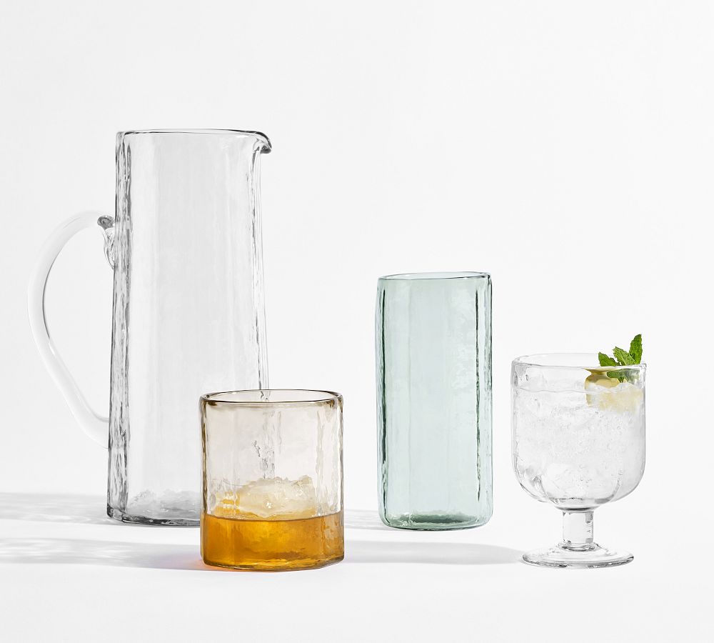 Hammered Café Drinking Glasses | Pottery Barn
