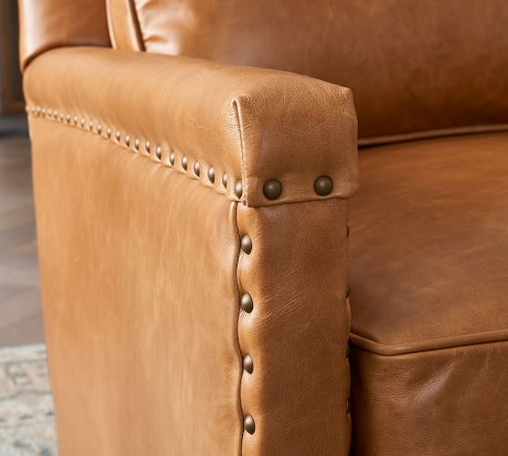Tyler Square Arm Leather Armchair | Pottery Barn