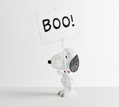 Peanuts™ Lit Snoopy™ With Boo Sign | Pottery Barn