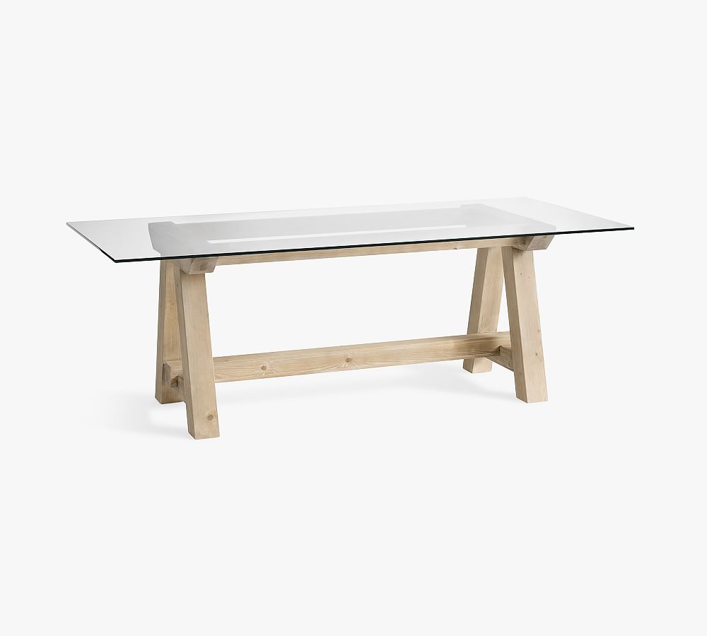 Ezra Glass Dining Table | Pottery Barn