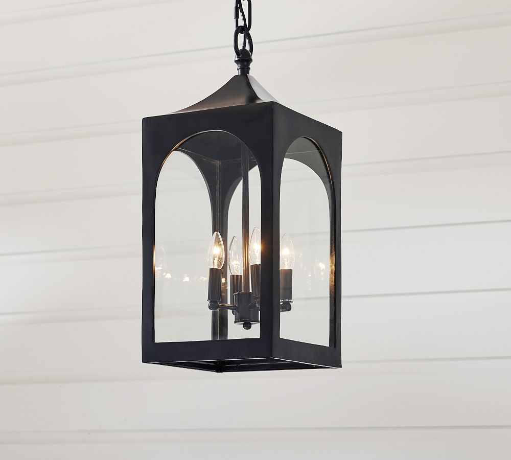 Caleb Outdoor Metal Lantern Pendant | Pottery Barn