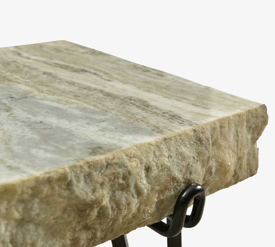 Esquimalt Square Marble End Table | Pottery Barn