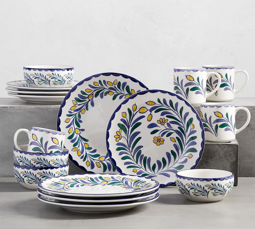 Jardin Lemon Mug | Pottery Barn