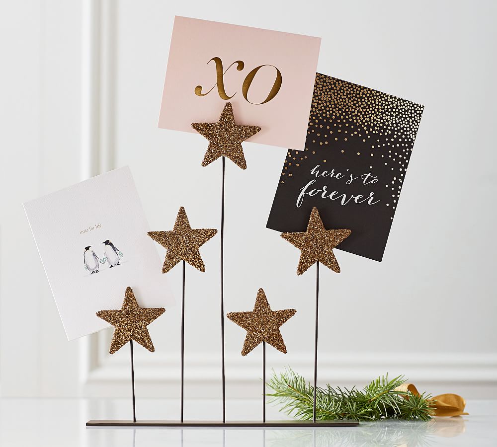 The Emily & Meritt Star Holiday Card Holder | Pottery Barn