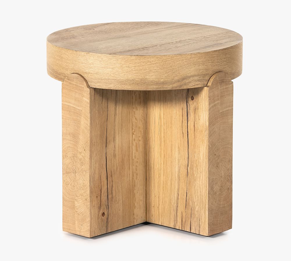 Rocky Round End Table | Pottery Barn