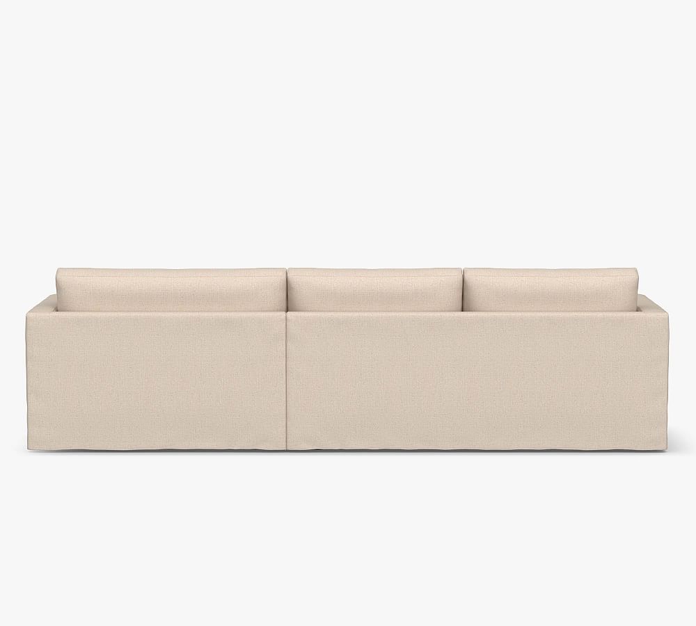 Jake Slipcovered Modular Double Wide Sofa Chaise Sectional | Pottery Barn