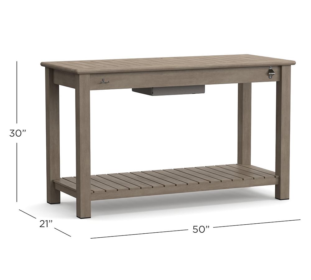 Chatham Mahogany Ultimate Bar Console | Pottery Barn