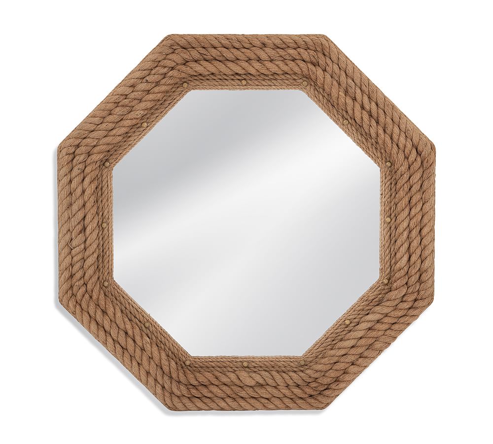 San Clemente Octagon Rope Mirror 48" x 48" | Pottery Barn