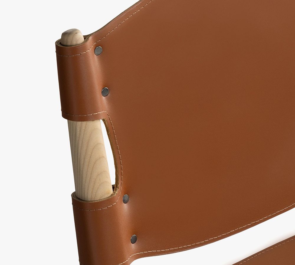 Izzy Leather Bar & Counter Stools | Pottery Barn