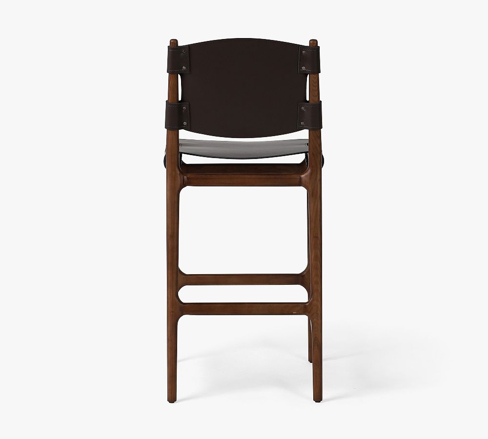 Izzy Leather Bar & Counter Stools | Pottery Barn