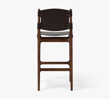 Izzy Leather Stool | Pottery Barn