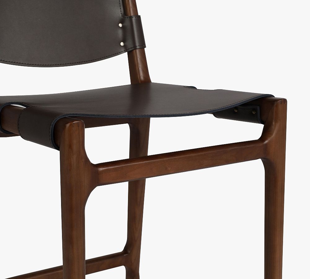 Izzy Leather Bar & Counter Stools | Pottery Barn