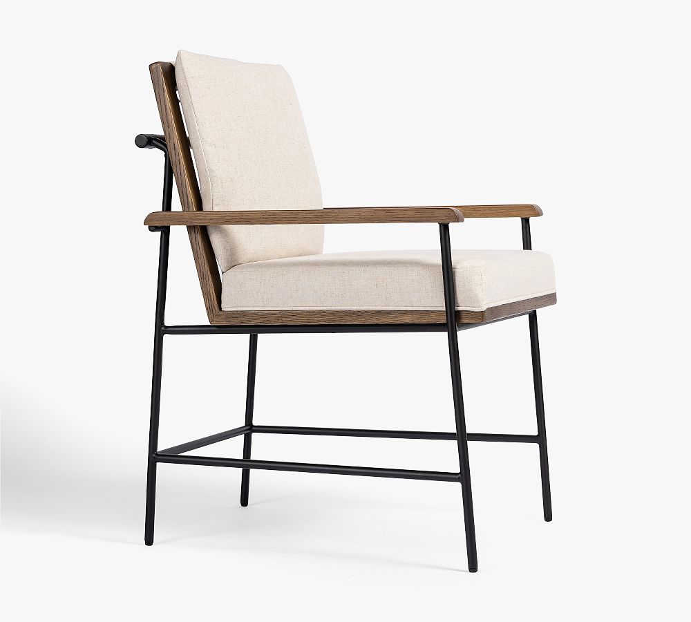 Carter Upholstered Dining Armchair | Pottery Barn