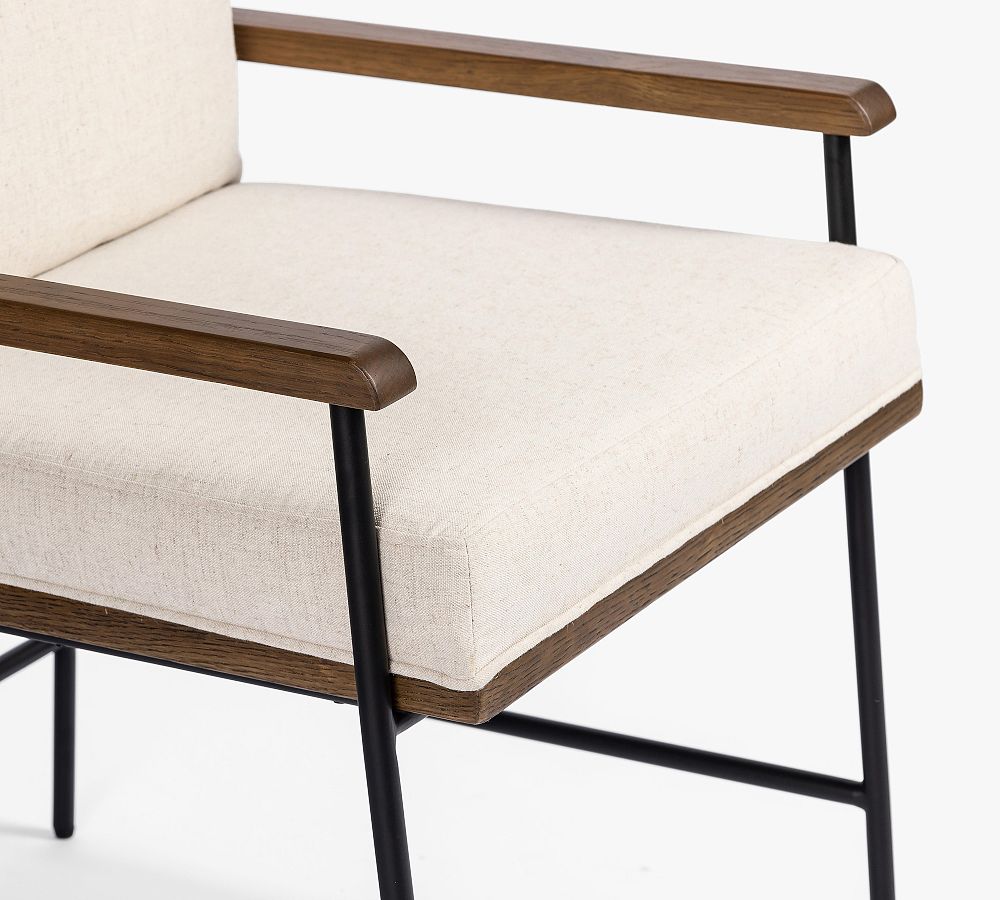 Carter Upholstered Dining Armchair | Pottery Barn