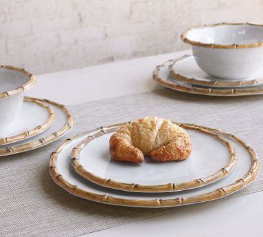Bamboo Outdoor Melamine Dinnerware Collection | Pottery Barn