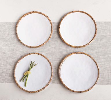 Bamboo Outdoor Melamine Dinnerware Collection | Pottery Barn