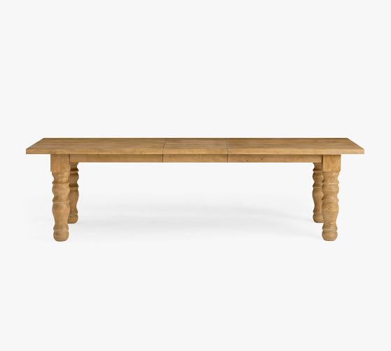 Heritage Farmhouse Turned Leg Extending Dining Table | Pottery Barn