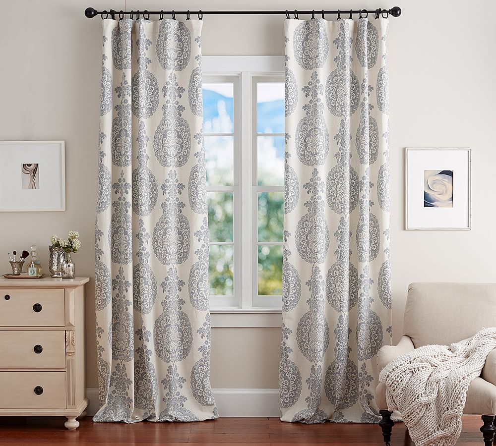 Lucianna Medallion Curtain | Pottery Barn