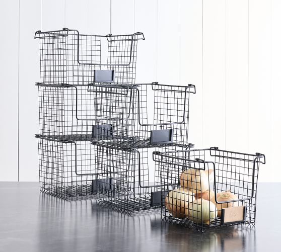 Wire Utility Storage Baskets | Pottery Barn