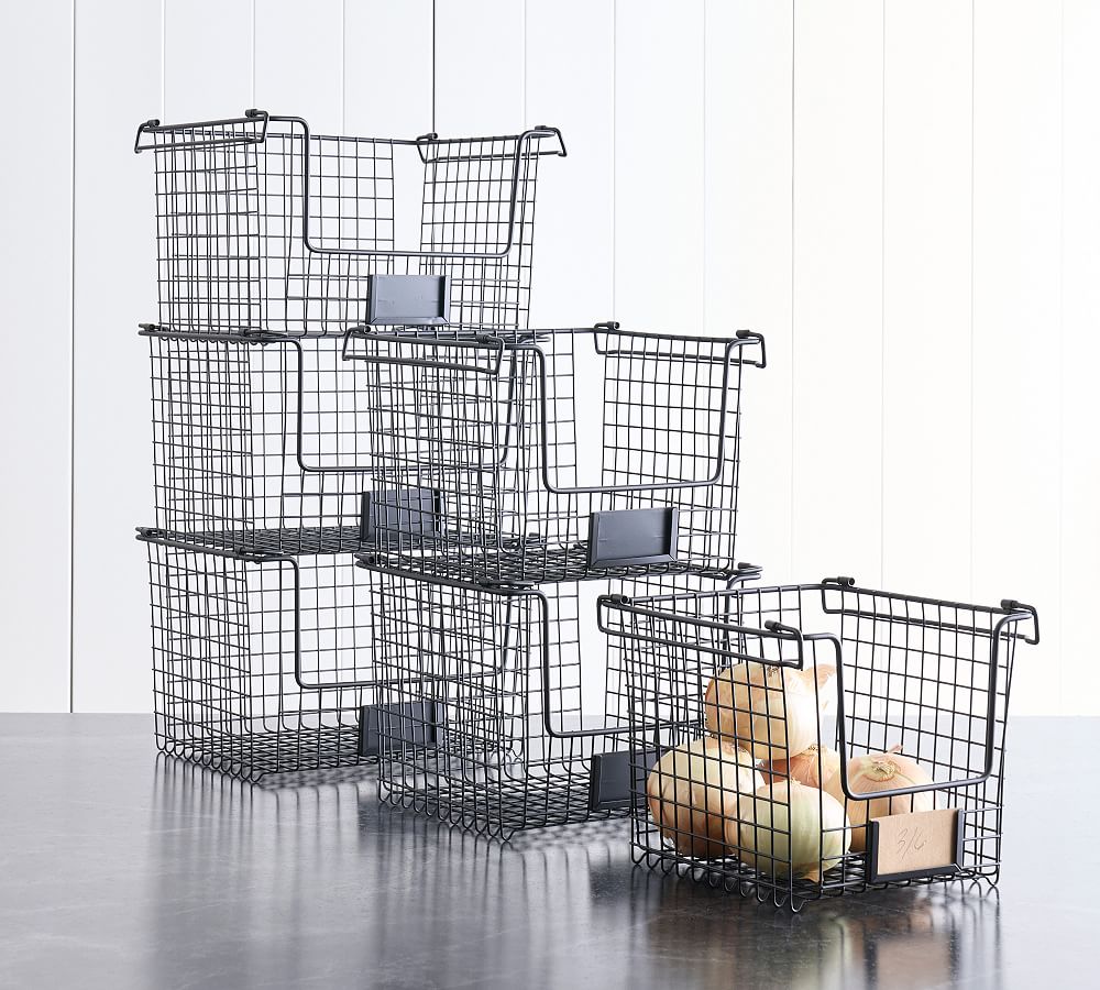 Wire Utility Storage Baskets | Pottery Barn