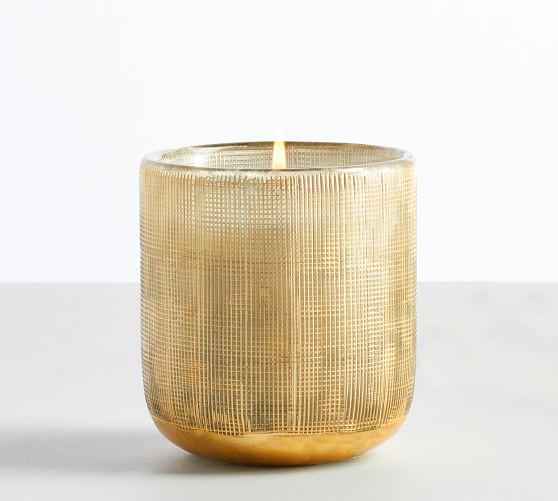 Textured Modern Glass Candles | Pottery Barn