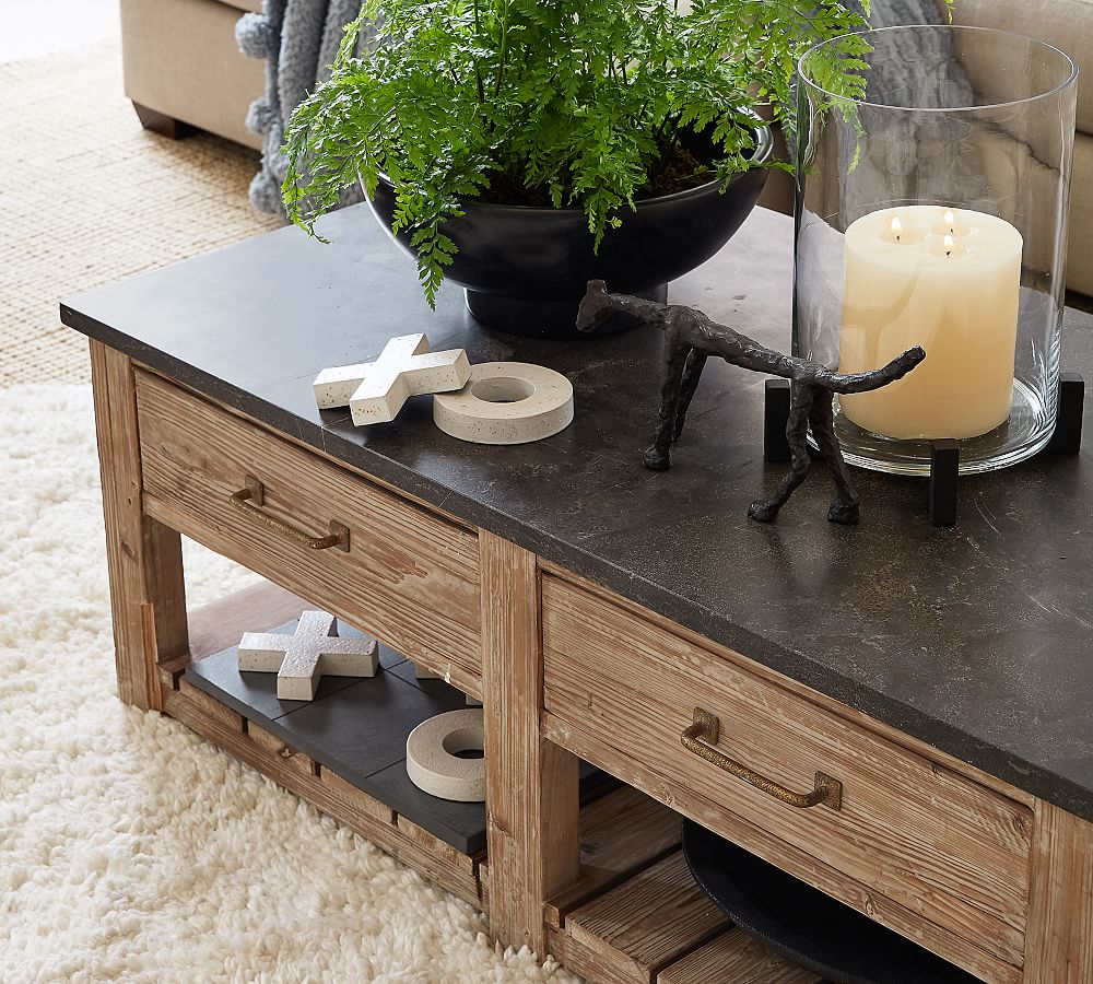 Parker Rectangular Reclaimed Wood Coffee Table | Pottery Barn