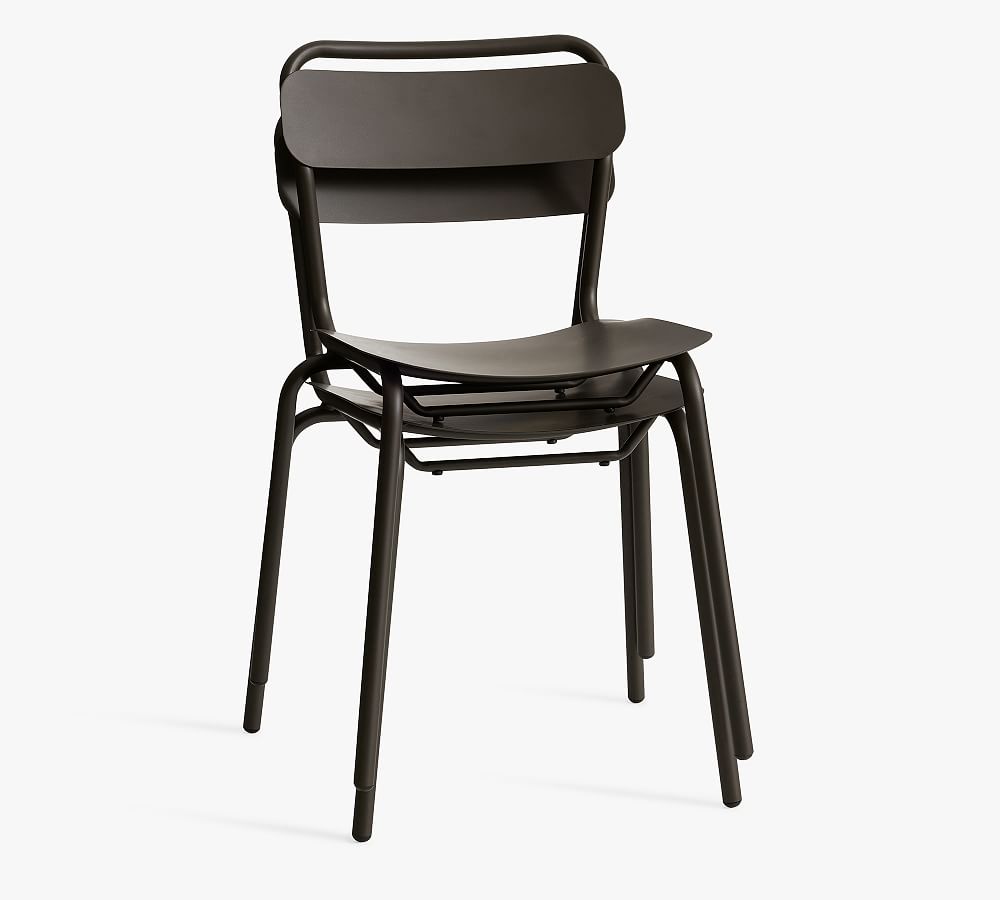 OPEN BOX: Aptos Metal Stackable Chair, Set of 2 | Pottery Barn