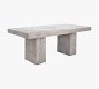 Adonis Rectangular Concrete Outdoor Dining Table | Pottery Barn