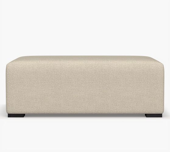 Universal Upholstered Rectangular Ottoman | Pottery Barn