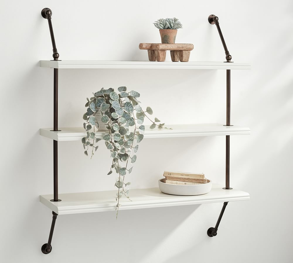 Aubrey Ladder Wall Shelf | Pottery Barn