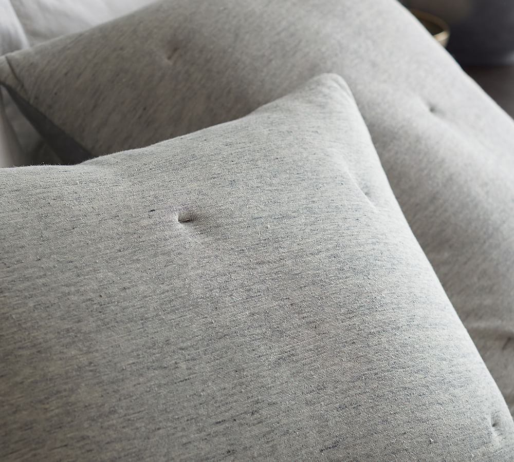 Belgian Flax Linen Jersey Comforter | Pottery Barn