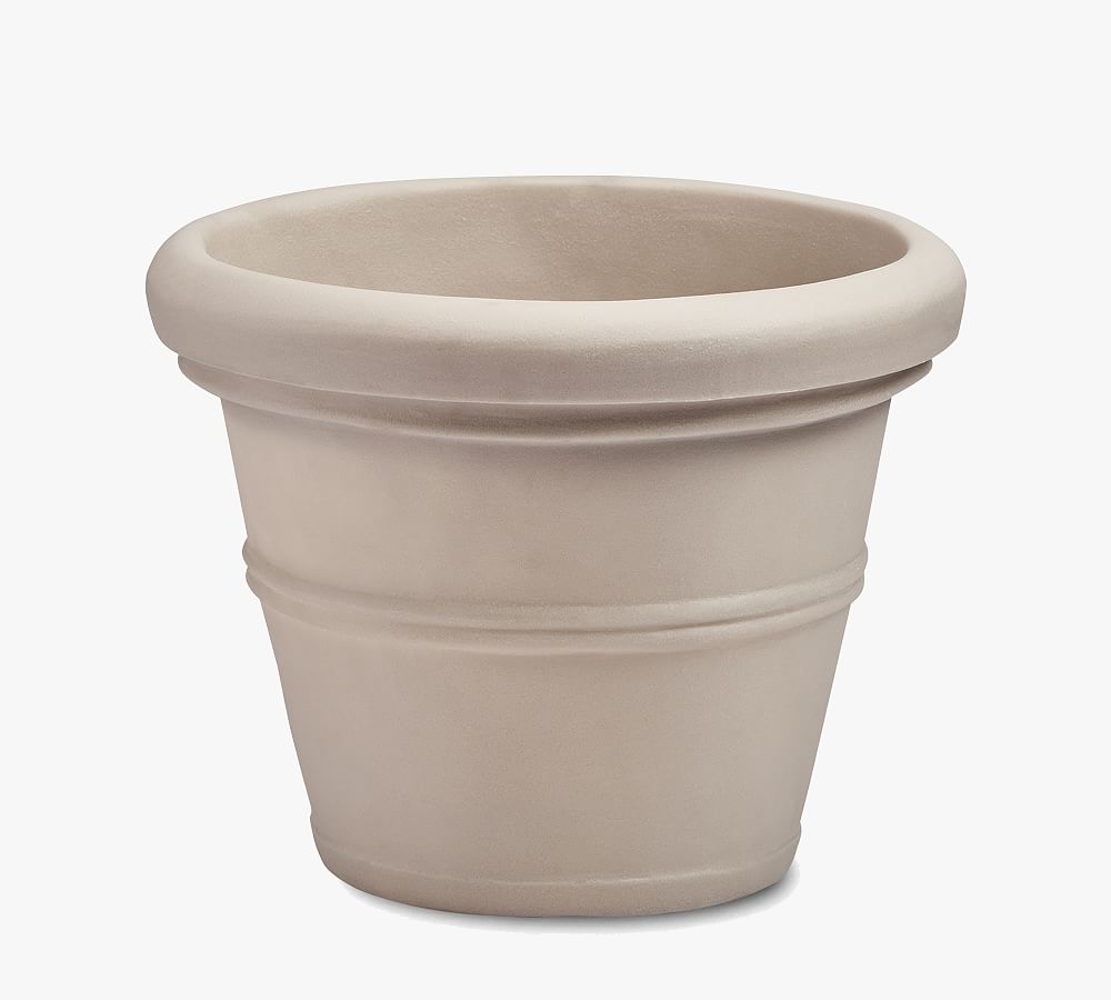 Traditional Rolled Lightweight Planter | Pottery Barn