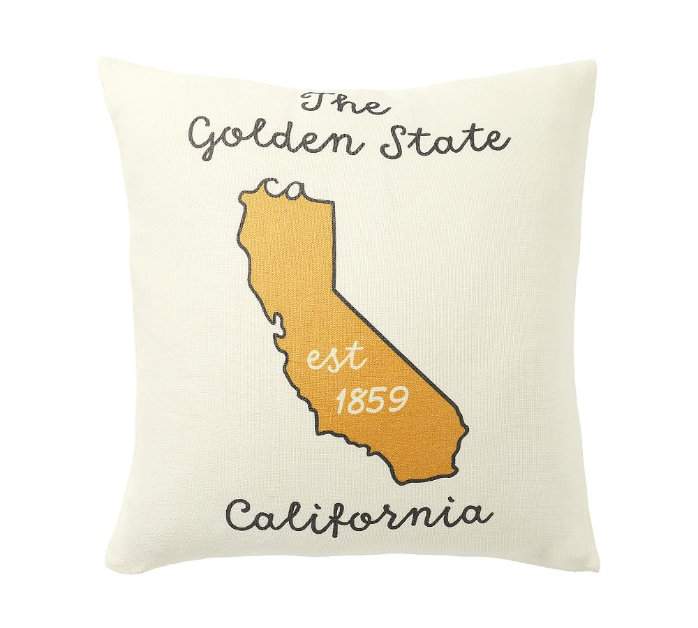 State Pride Linen Pillow Cover | Pottery Barn