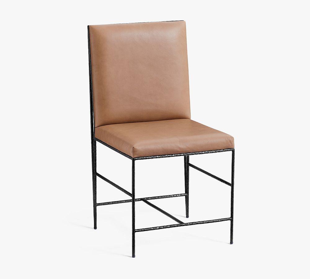 Rockwell Leather Dining Chair | Pottery Barn
