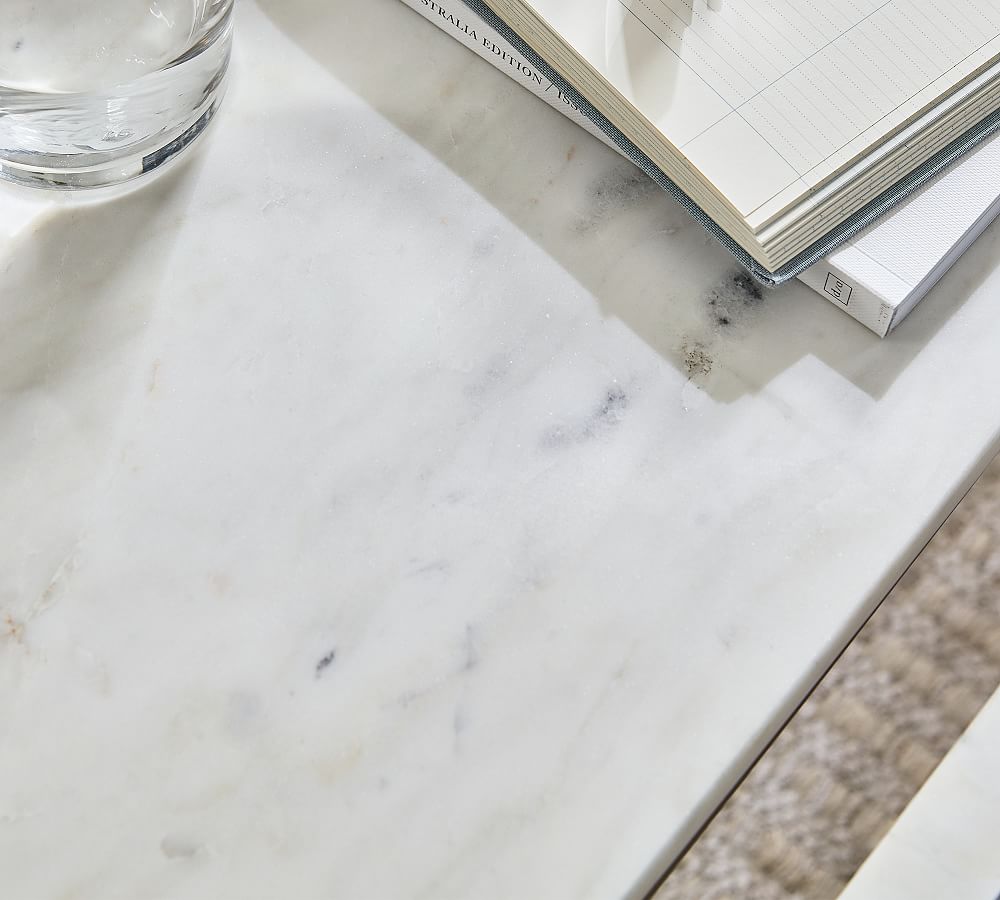 Delaney Square Marble Bunching Table | Pottery Barn