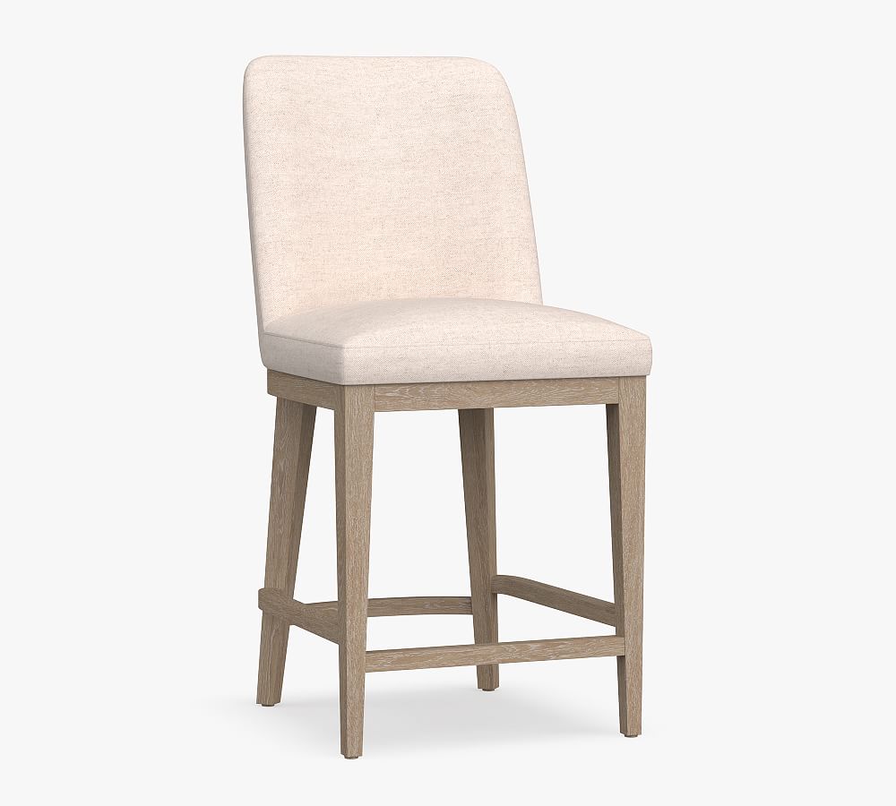 Layton Upholstered Stool | Pottery Barn