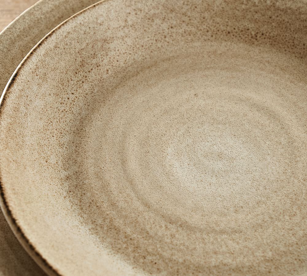 Larkin Reactive Glaze Stoneware 16-Piece Dinnerware Set | Pottery Barn